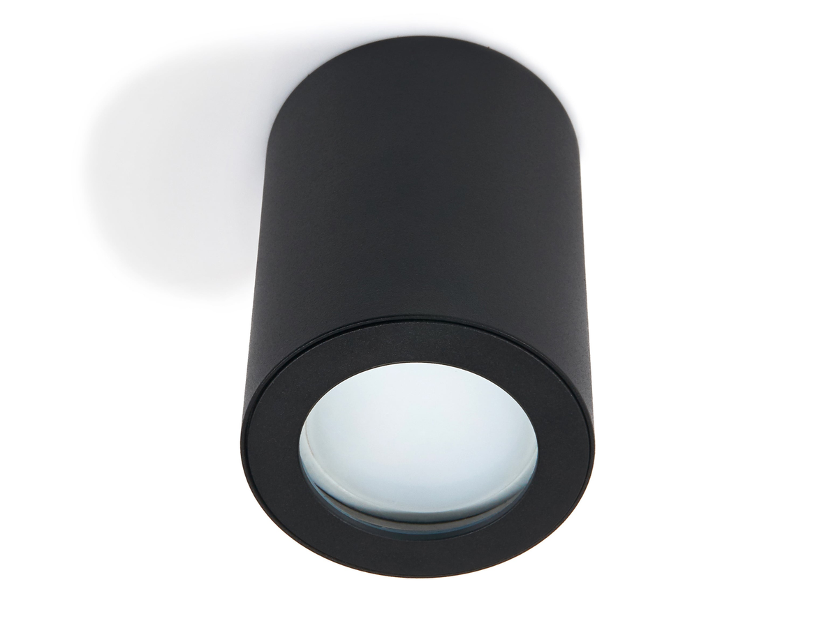 Halogen surface-mounted fixed aluminum IP65 LED Aqua luminaire - Black ...